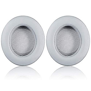 Jecobb Replacement Ear Pads Cushion Cover with Protein Leather & Memory Foam for Razer Nari, Ultimate, Essential, Kraken Kitty, Kraken Tournament Edition Headset ONLY – Oval (Grey)