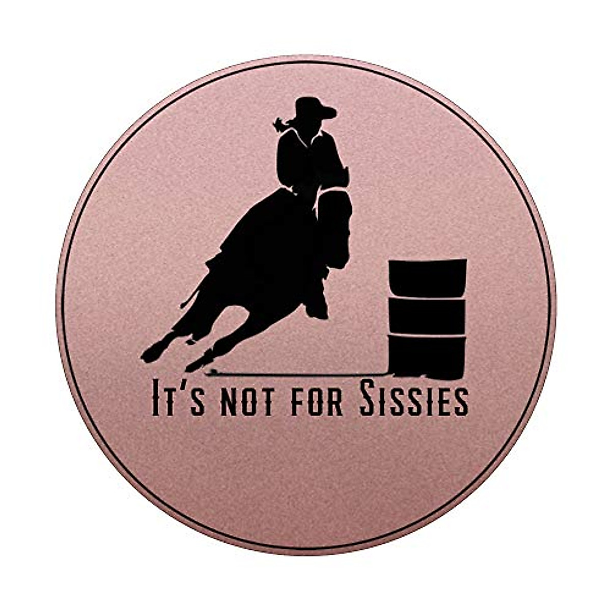 Barrel Racing Horse Stuff Design on Rose Pink Background PopSockets PopGrip: Swappable Grip for Phones & Tablets