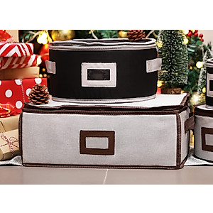 Jillmo China Storage Containers, 5-Piece Stackable Dish Storage Containers and Moving Boxes for Plates, Mugs, Crystal