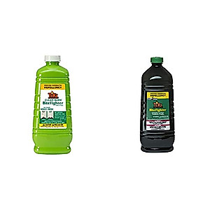 TIKI Brand 1218011 Clean Burn BiteFighter 64 Fl Ounce Torch Fuel, Clear & Brand 1216155 BiteFighter Mosquito Repellent Outdoors, 100 oz Torch Fuel, 100, Black