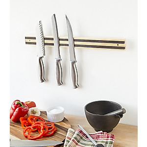 Fox Run Magnetic Knife Utensil Tool Bar, 12", Brown