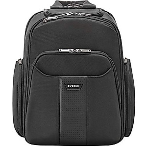 EVERKI Versa 2 Premium Business 14.1-Inch / MacBook Pro 15 Backpack, Ballistic Nylon, Travel Friendly (EKP127B) , Black