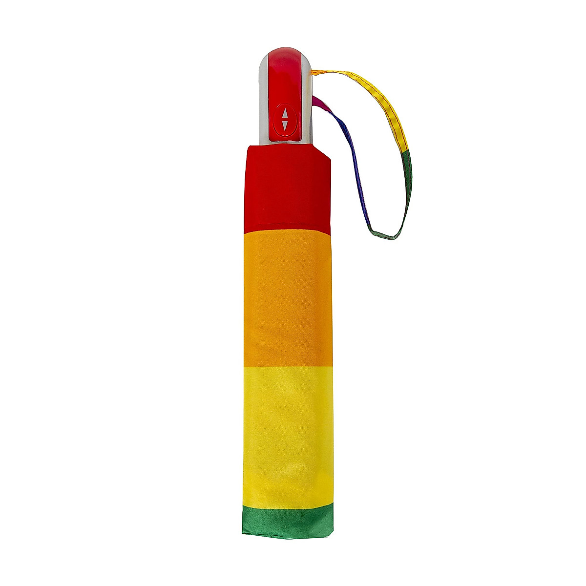 ShedRain Auto Push Button Open & Close Compact Folding Lightweight Travel Rainbow PRIDE Umbrella - Rain, Wind & Sun Protection