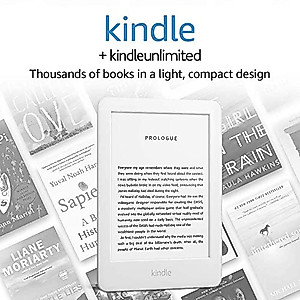 Kindle (2019 release)- With a Built-in Front Light - White - Without Lockscreen Ads + 3 Months Free Kindle Unlimited (with auto-renewal)