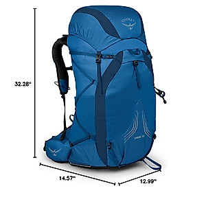 Osprey Exos 58 Men's Ultralight Backpacking Backpack, Blue Ribbon, Large/X-Large