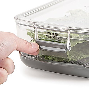 Prepworks by Progressive Produce ProKeeper, , 3-Quart, Stay-Fresh Vent System, Small Peppers, Tomatoes