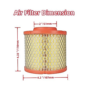 Kvjicdo 845090 Air Filter 12 050 01-S Oil Filter Kit Fit For B&S 295000 295342 295346 295347 305000 305442 305446 305447 356000 356442 Engine