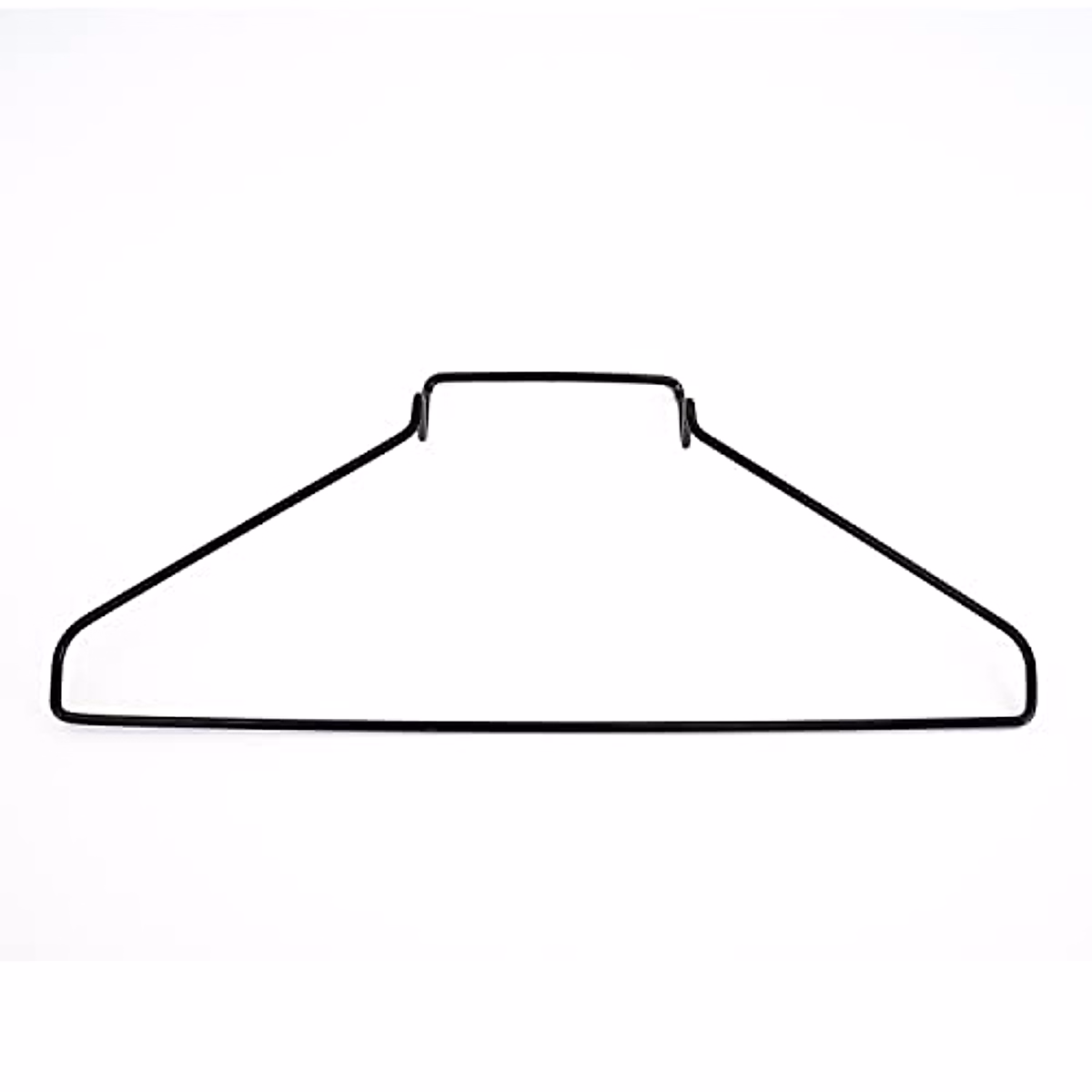 Front Facing Slatwall Hanger for Junior Size Clothing or Scarves and Belts (Quantity 2) (Black, 2)