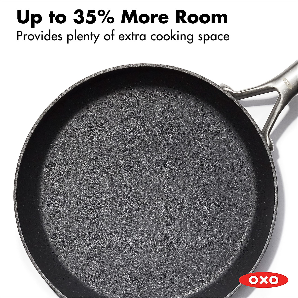 OXO Professional Hard Anodized PFAS-Free Nonstick Frying Pan and Skillet Set, Induction, Diamond reinforced Coating, Dishwasher Safe, Oven Safe