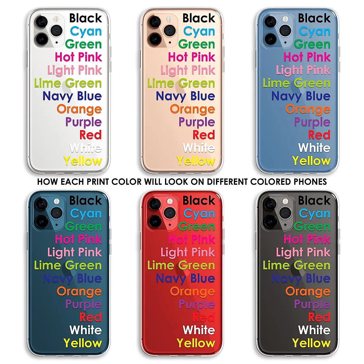 Case Charming Monogrammed Phone Case for iPhone 15 Pro Max 14 13 mini 12 11 Xs Xr X 10s 10r 10 8 Plus 7 Se Personalized Custom Initials Clear Transparent Cover