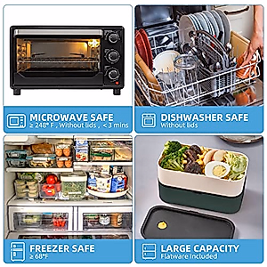 Lightning Storm Adult Lunch Box, Bento Box, With Cutlery Set Of 3, 2 Compartments, Rectangular, Lunch Box For Adults