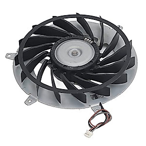 Weojeviy 15 Blades Cooling Fan Replacement for PS3 Game Console Internal Heat Dissipation Fan 12V 2.65A