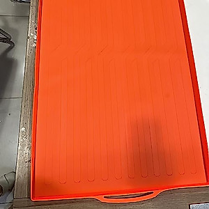 AZURAOKEY 17in/22in/28in/36in Griddle Silicone Protective Mat Cover, BBQ Griddle Heavy-Duty Food Grade Silicone Grill Mat Easy to Clean Barbecue Cover Cooking Accessory