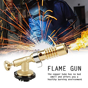 Culinary Torch Welding Torch Blowtorch Professional Portable Brass Kitchen Cooking Gas Butane Welding BBQ Flame Torch [MAX 1300]
