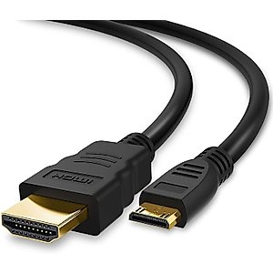 BRENDAZ 4K Mini HDMI to HDMI Cable – High Speed Ultra HD 2.0 Cable 10-ft. Compatible for Canon EOS 5D Mark II, Mark III and EOS Rebel T7i 60D T6i T6 T6s T5 T5i DSLR Camera (10-Feet)