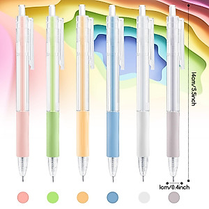 Craft Cutting Tool Paper Pen Cutter Knife Creative Retractable Hobby Knife Blade Art Utility Precision Paper Cutting Carving Tools with Pocket Clip for DIY Drawing Scrapbooking, 6 Colors (6)