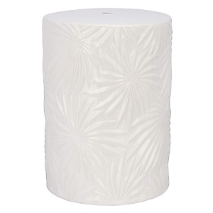 Safavieh Home Collection Kesha Ivory Ceramic Decorative Garden Stool ACS5211A