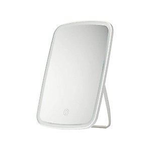 FQYYDD Illuminated Makeup Mirror Makeup Mirror Smart Portable Folding Mirror Touch Lighting