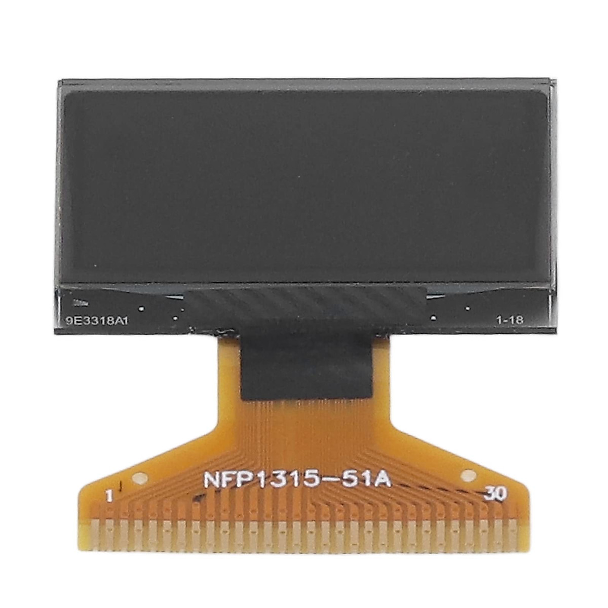 FOLOSAFENAR Display Module, 128 X 64 Thin Plastic Layer Professional LCD Display Screen 4Pcs Small 30PIN for DIY(Blue Displaying)