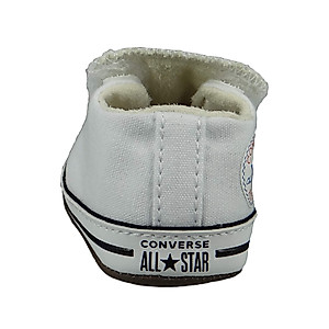 Converse Baby-Boy's Chuck Taylor All Star Cribster Canvas Color Sneaker, White/Natural Ivory/White, 2 M US Infant