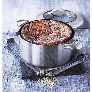 SCANPAN CTX Nonstick Dutch Oven with Lid, 7.5qt/6.5L/10.25in, Induction Suitable