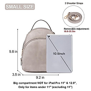 CLUCI Small Backpack for Women Leather Backpack Travel Backpack Purse Lady Fashion Mini Bookbag Convertible Handbags