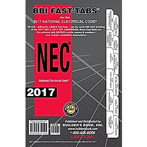 2017 National Electrical Code NEC Softcover Tabs
