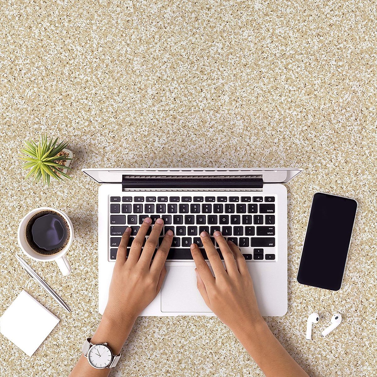 Con-Tact Brand, Beige Granite Creative Covering Self-Adhesive Shelf and Drawer Liner, 18-Inches by 9-Feet, 18x9