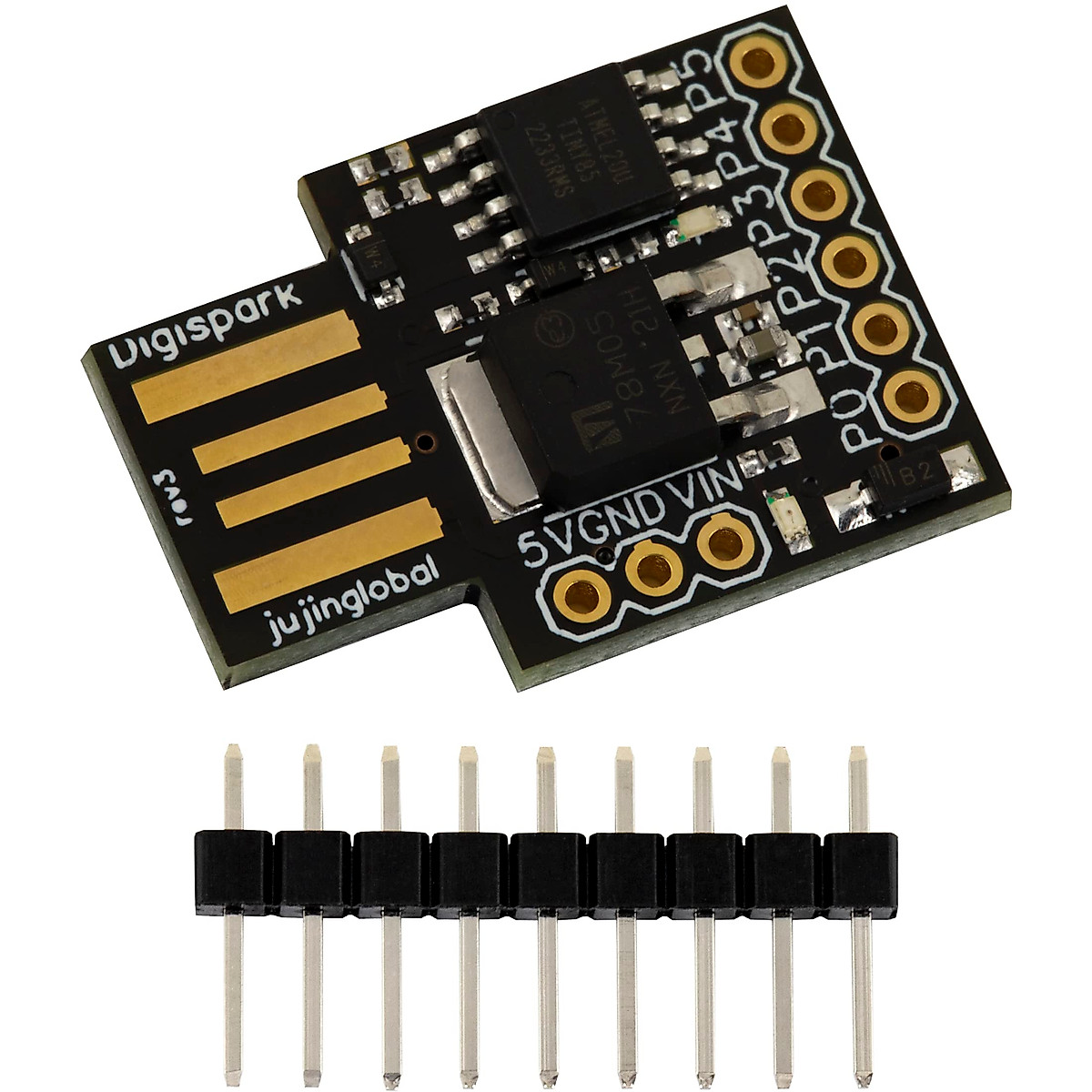 Attiny85-20SU USB Development Board for Attiny85 Digispark Kickstarter for Arduino IDE (Pack of 6pcs)