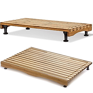 Prosumer's Choice Stovetop Cover Bamboo Cutting Board Bundle Pack