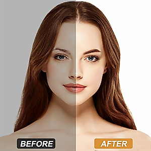 Eyebrow Stamp Stencil Kit for Perfect Bushy Eyebrows,20 Eyebrow Stencils,Brow Stamp Trio Kit with Sponge Applicator,Waterproof Eyebrow Pomade,Dual-ended Eyebrow Brush-Soft Brown