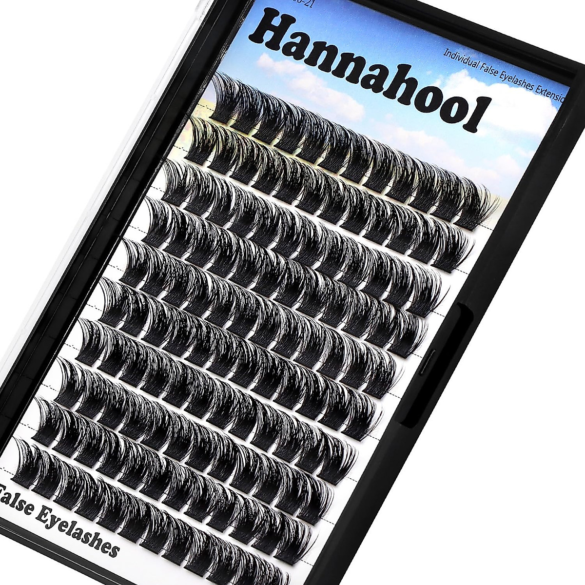 Large Tray,10-20mm to Choose DIY Eye Lashes Extensions 120 Cluster Wide Stem Eyelashes Soft and Lightweight Individual False Eyelashes Dramatic Look (20mm)