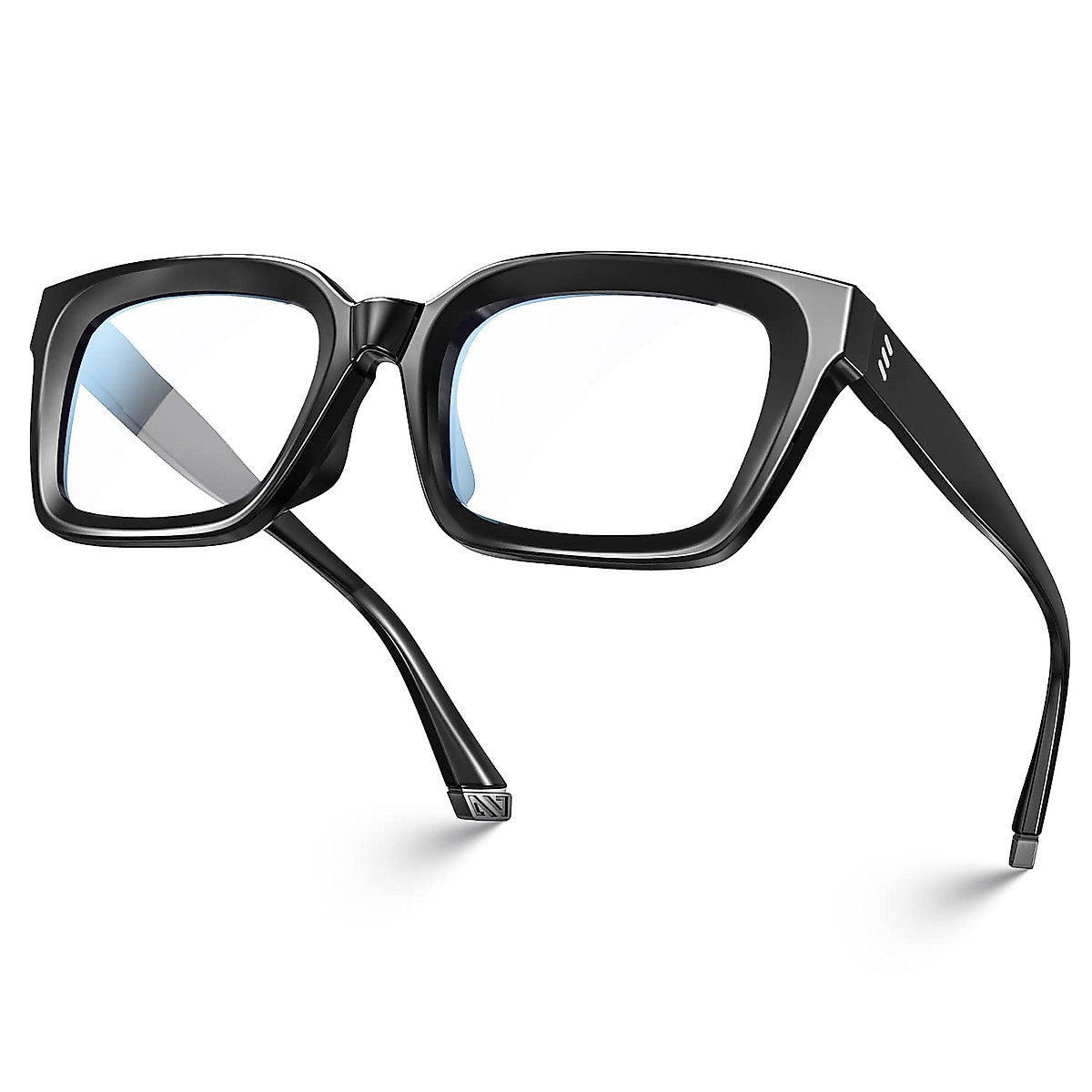 VISOONE Chunky Square Blue Light Blocking Glasses with Anti Computer Glare for Working Women Men MONTANA