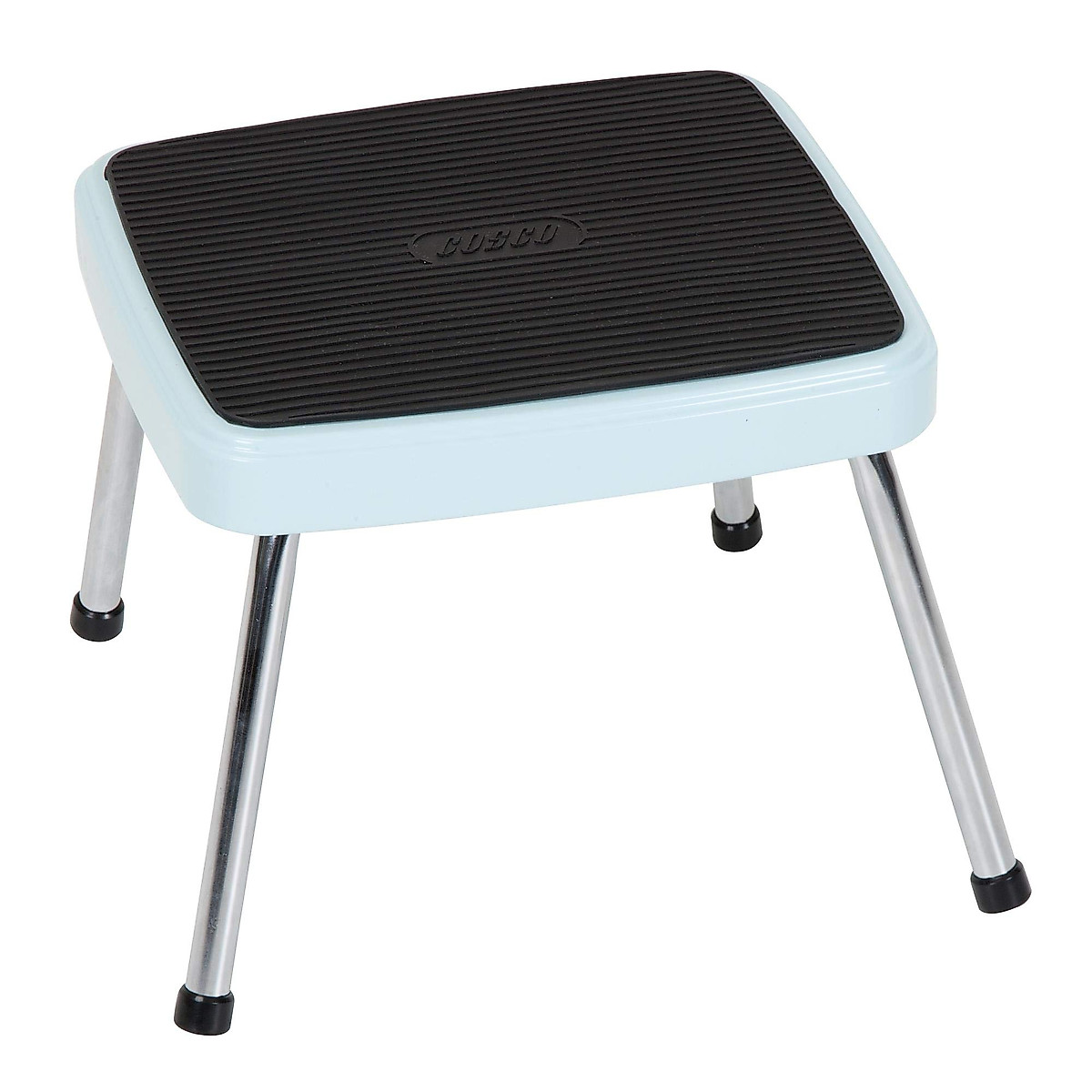 COSCO Stylaire Retro 1-Step Steel Step Stool, Teal