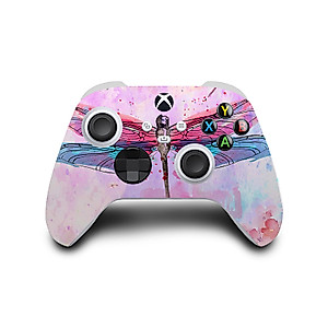 Head Case Designs Officially Licensed Jena DellaGrottaglia Dragonflies Animals Vinyl Sticker Gaming Skin Decal Cover Compatible With Xbox Series S Console and Controller Bundle