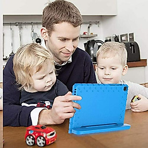 i-original Kids Case for Samsung Galaxy Tab S6 Lite 10.4 inch 2022/2020 Model (SM-P610/P613/P615/P619) - Shockproof Kids Bumper Cover Handle Stand EVA Case(Blue)