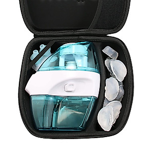 Navage Black Travel Case - Safety Case For Navage Nasal Irrigation System - Anti-Scratch Protector - Travel Storage Case & Nose Cleaner Organizer for Navage Nose Cleaner and 12 SaltPods (Black)