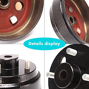 10L0L Golf Cart Brake Drum Hub Assembly for EZGO TXT PDS 1982-up Electric & 1982-1993 2-Cycle Gas, OEM# 19186G1P 19186-G1P