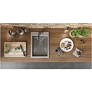 Ruvati 15 x 20 inch Drop-in Topmount Bar Prep Sink 16 Gauge Stainless Steel Single Bowl - RVH8110