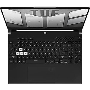 ASUS 2023 TUF Dash 15.6" 144 Hz FHD Gaming Laptop 10-Core Intel i7-12650H 32GB DDR4 1TB NVMe SSD NVIDIA GeForce RTX3070 8GB GDDR6 WiFi AX HDMI RJ45 Thunderbolt4 Backlit KB Windows 10 Home w/RE USB