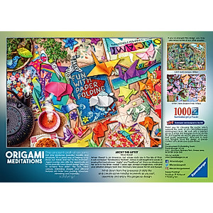 Ravensburger Aimee Stewart Origami Meditations 1000 Piece Jigsaw Puzzle for Adults & Kids Age 12 Years Up