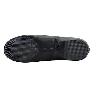 Dynadans Unisex PU Leather Upper Lace Up Jazz Shoe for Women and Men's Dance Shoes-Black-5.5M
