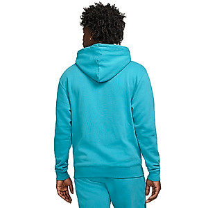Nike Jordan Essentials Fleece Men's Hoodie (US, Alpha, Large, Regular, Regular, Cyber Teal/White/Black)
