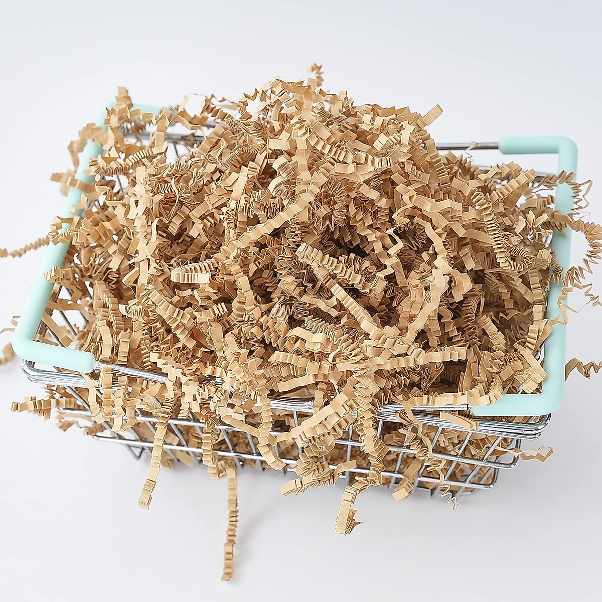 1LB Shred Paper Filler，Raffia Grass Paper Shred for Gift Wrapping Basket and Gift Box Filling，Crinkle Cut Paper for Wrapping