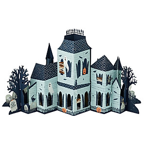 Hallmark Paper Wonder Displayable Jumbo Halloween Card or Centerpiece (Accordion Fold Haunted House)