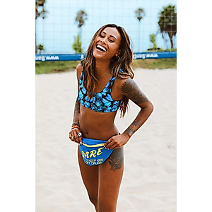 Tipsy Elves DARE Fanny Pack - Neon Blue Crossbody Bags w/Adjustable Waist Belt Straps Retro 80s Novelty Waist Bag