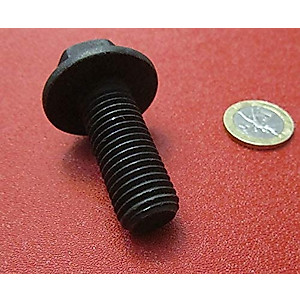 Class 10.9 Black Oxide Steel Flange Bolts M16 x 2 mm x 40 mm Long FT 5 pcs
