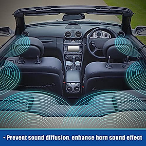X AUTOHAUX 4 PCS Speaker Fast Rings 6" 6.5" 6.75 Inch Car Speaker Foam Baffles Enhancer System Sponge Car Horns Sponge Bass Blocker Kit for 6" to 6.75" Speakers