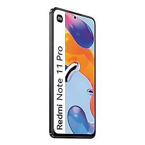 Xiaomi Redmi Note 11 Pro 4G Volte 128GB + 8GB Factory Unlocked 6.67" 108MP Camera Night Mode (Not Verizon Sprint Boost Cricket Metro At&T) + (w/Fast Car Charger Bundle) (Graphite Gray)