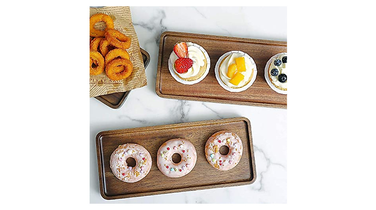 Durable Solid Wood Serving Platters - Perfect for Parties